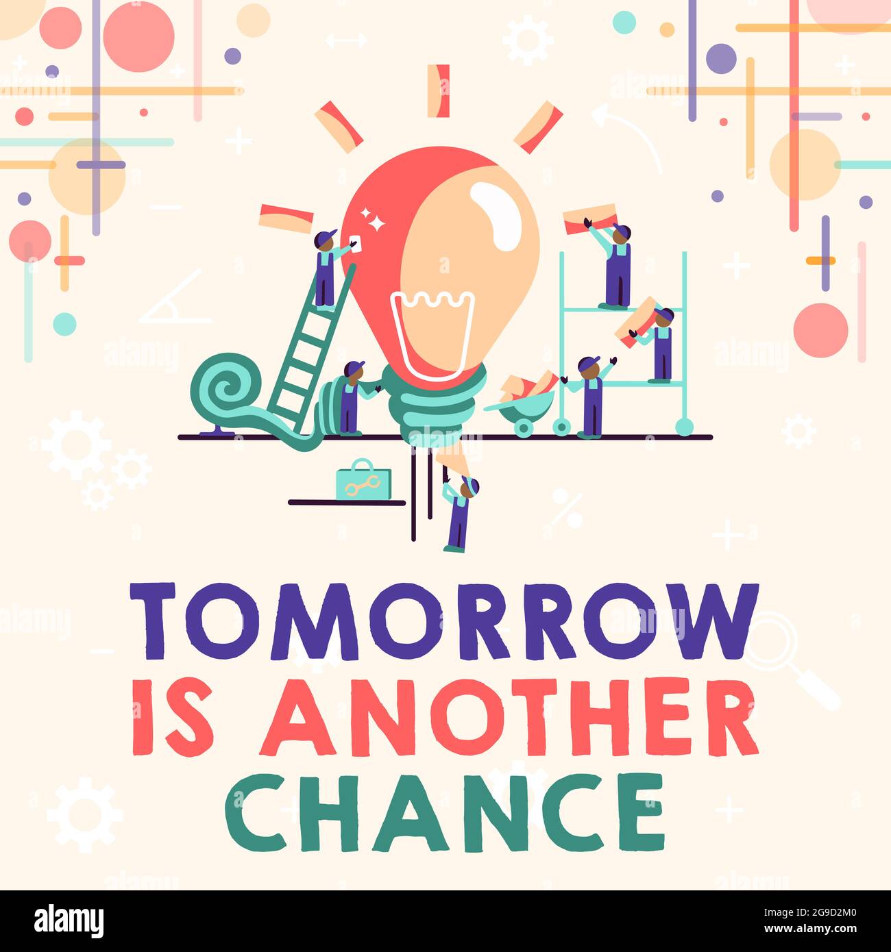 Hand writing sign Tomorrow Is Another Chance. Business approach More ...