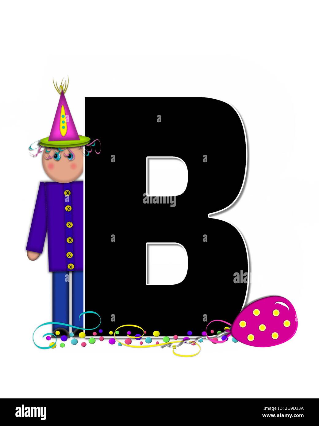 The letter B, in the alphabet set "Children Birthday Celebration" is ...