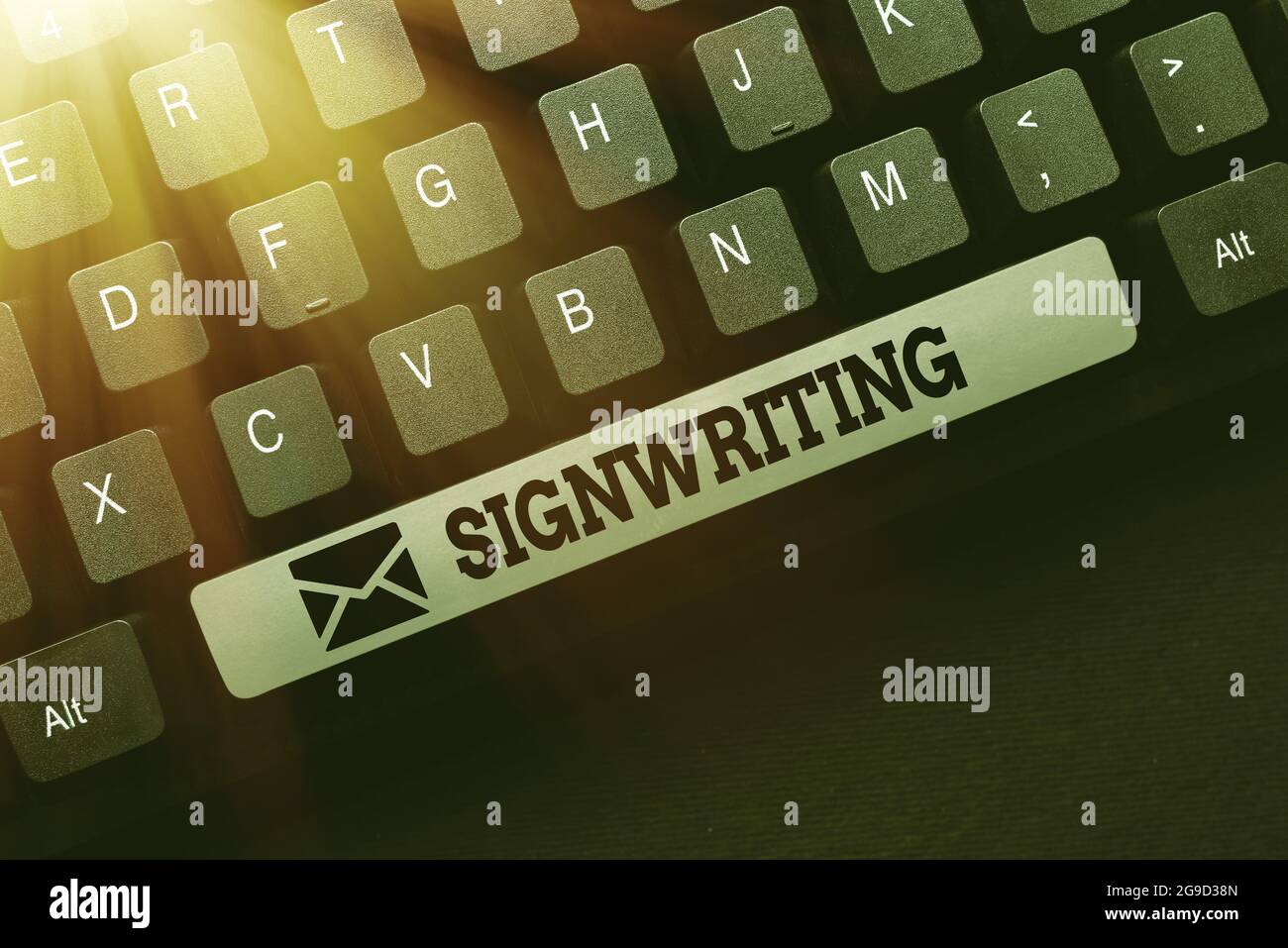 Sign displaying Signwriting. Internet Concept any type of clear ...