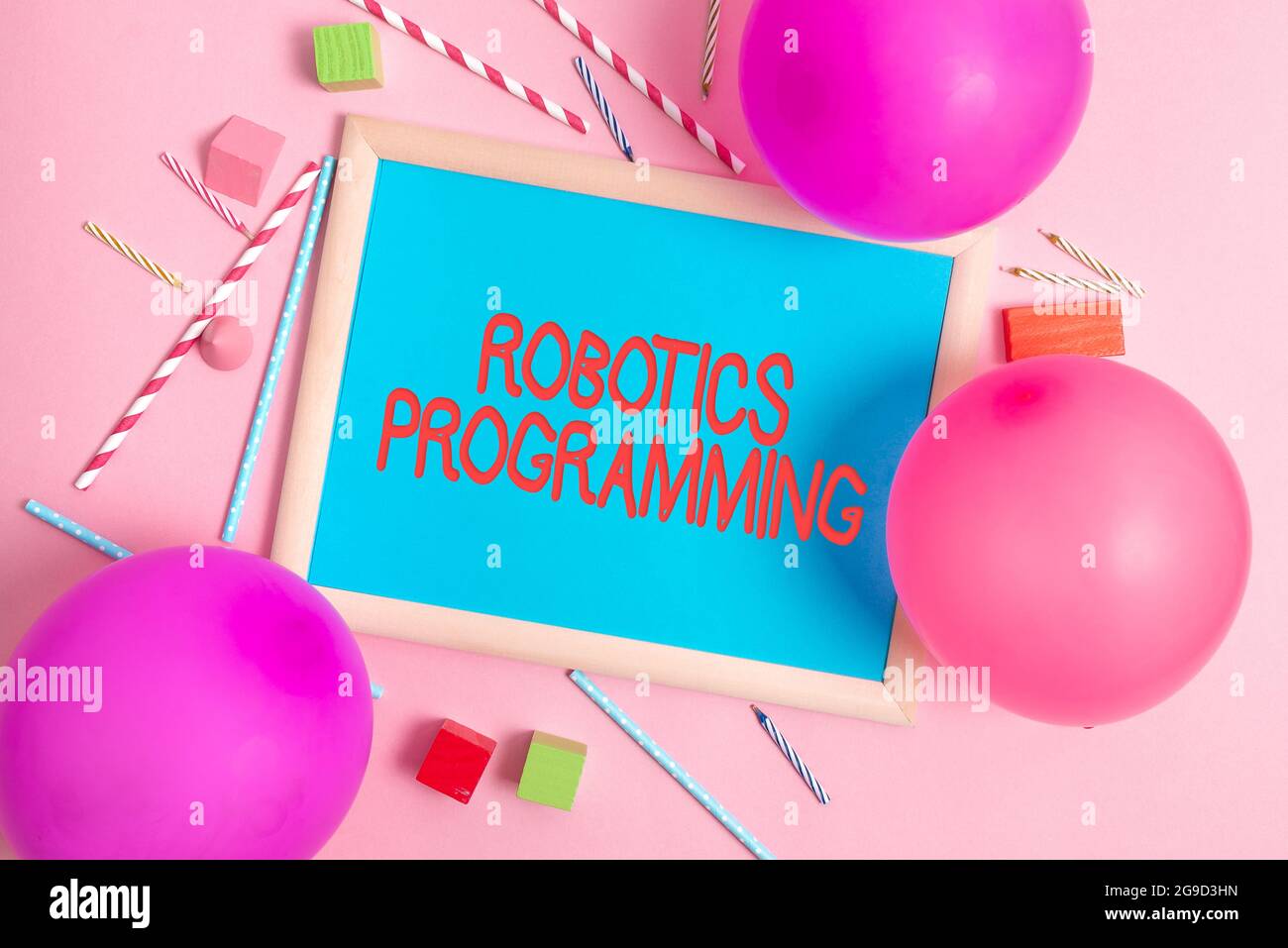Text sign showing Robotics Programming. Business approach software that used to perform ...