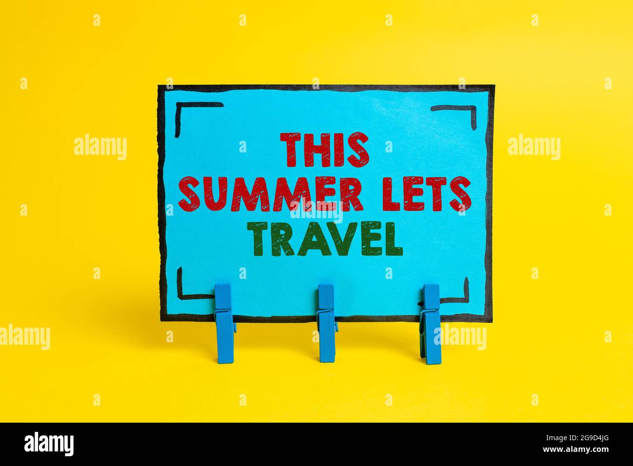Writing displaying text This Summer Lets Travel. Business concept trip ...