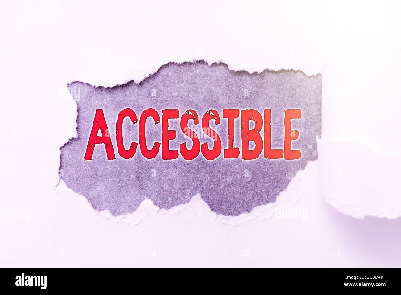 Text sign showing Accessible. Conceptual photo defined as something you ...