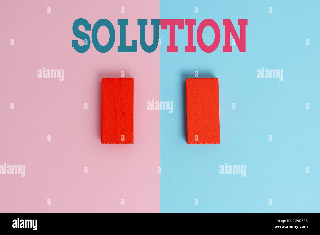 Conceptual display Solution. Business showcase the ways to solve a ...