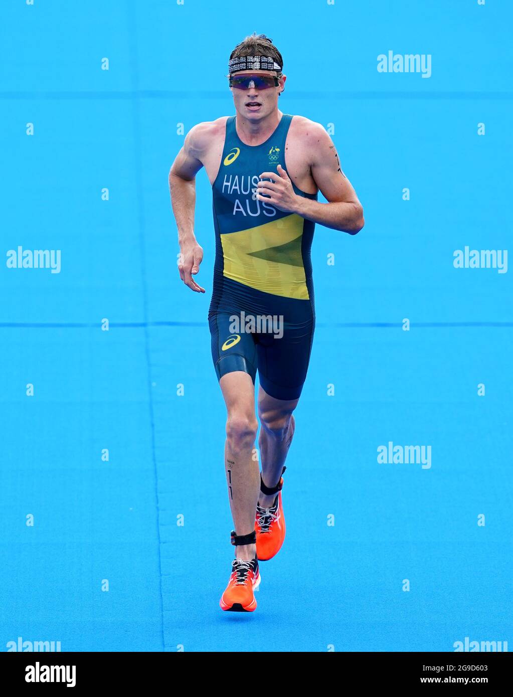 Australia's Matthew Hauser during the Men's Triathlon at the Odaiba ...