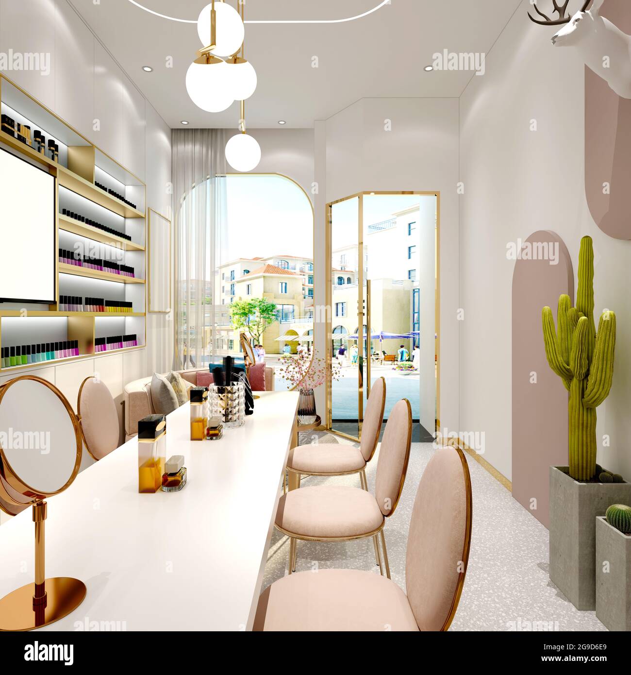 3d render of beauty massage and spa center Stock Photo - Alamy