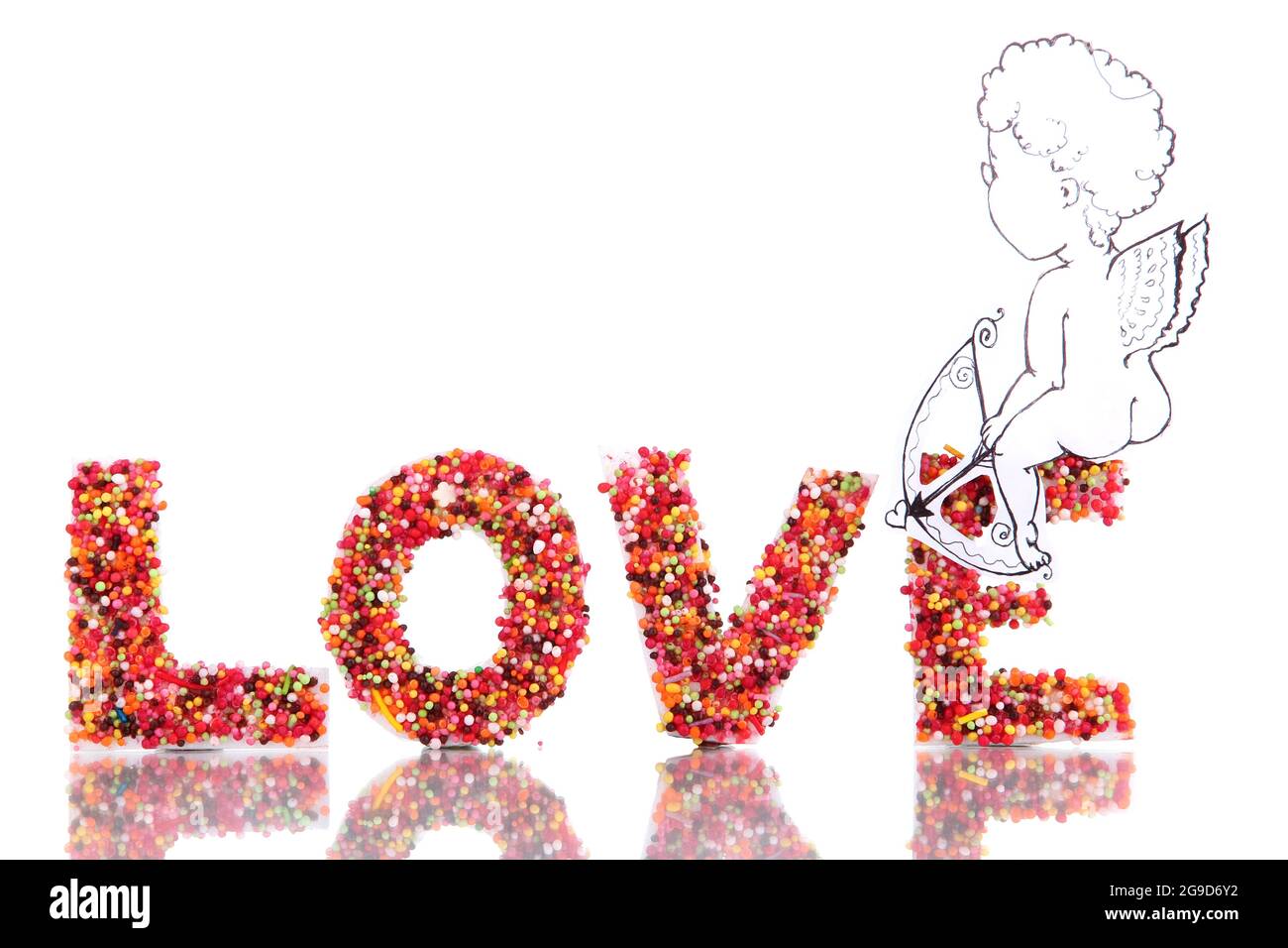 Word Love isolated on white Stock Photo - Alamy