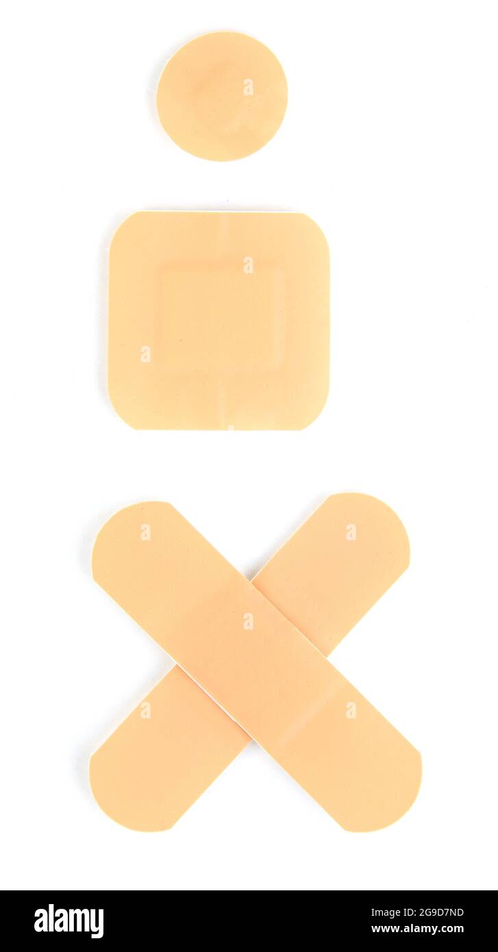 Medical patches isolated on white Stock Photo - Alamy