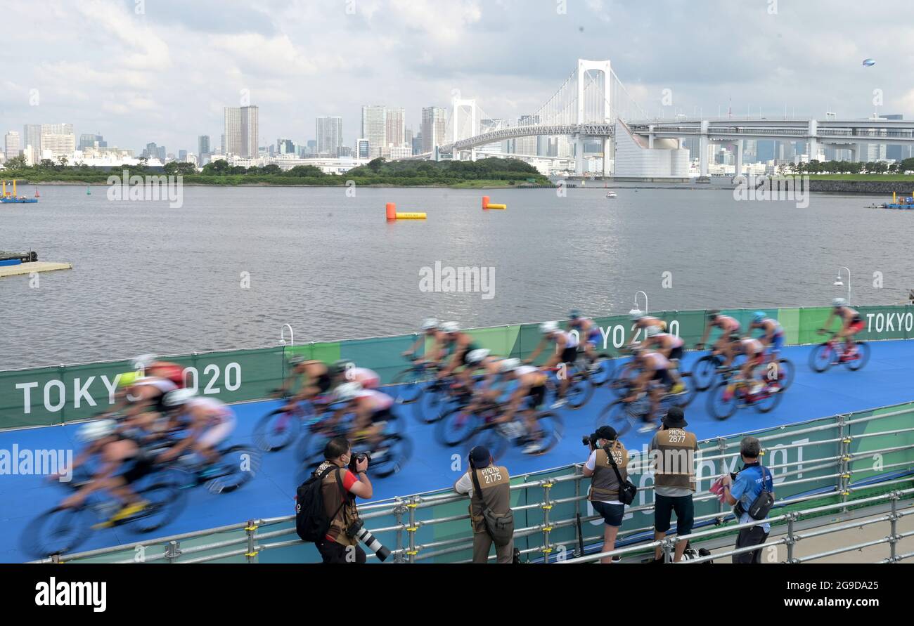 Tokio, Japan. 26th July, 2021. Triathlon: Olympics, Olympic distance (1 ...