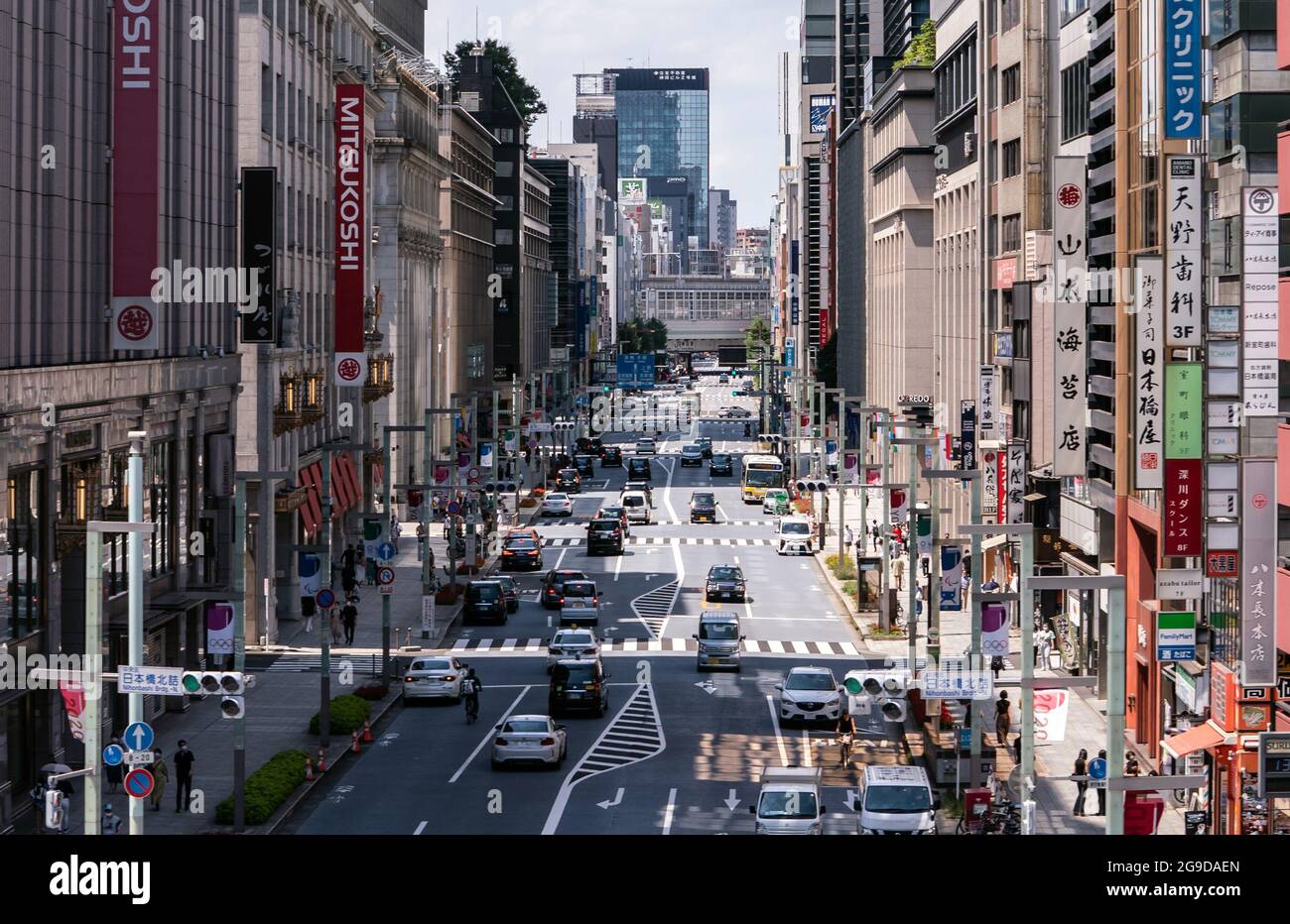 A general view of Tokyo during the Tokyo 2020 Olympic Games in Japan ...
