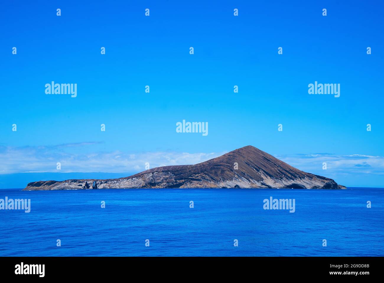 One of the small islands in the Hawaiian Islands. The view from the ...
