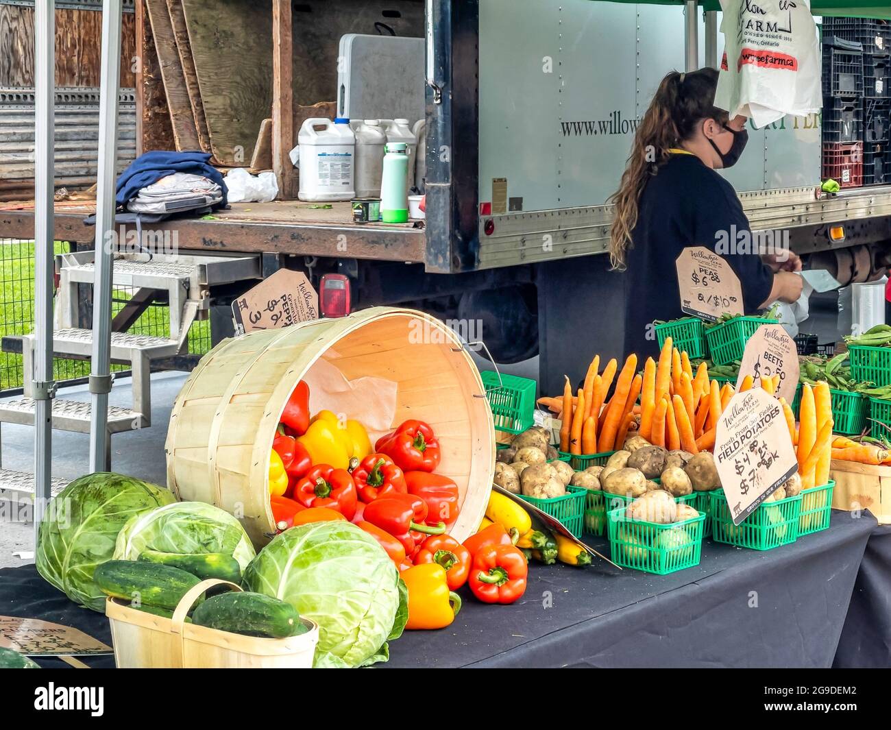 Farmer's Market in Newmarket city in the historic district of Newmarket ...