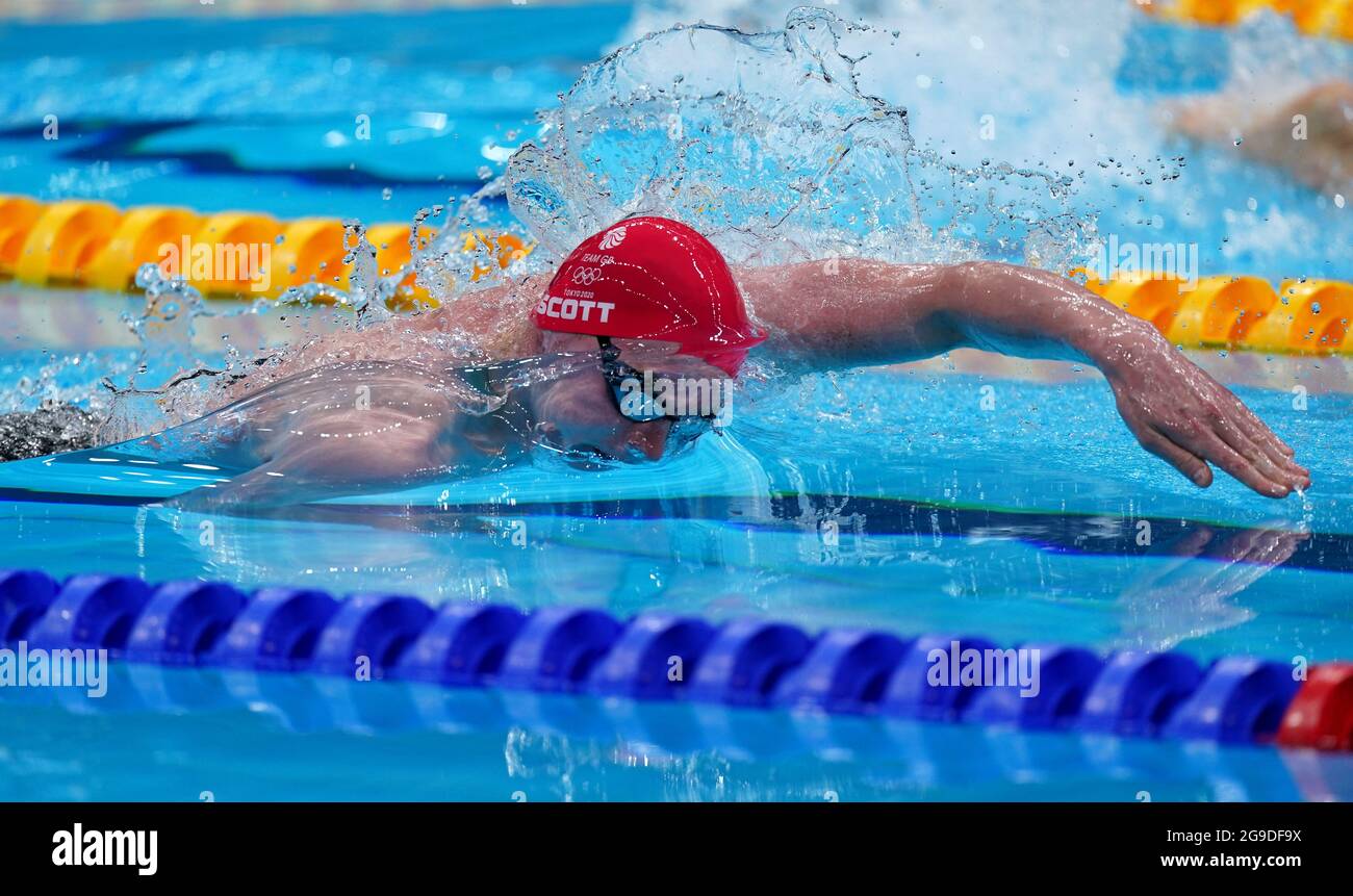 Great Britain's Duncan Scott in action during the Men's 200m Freestyle ...
