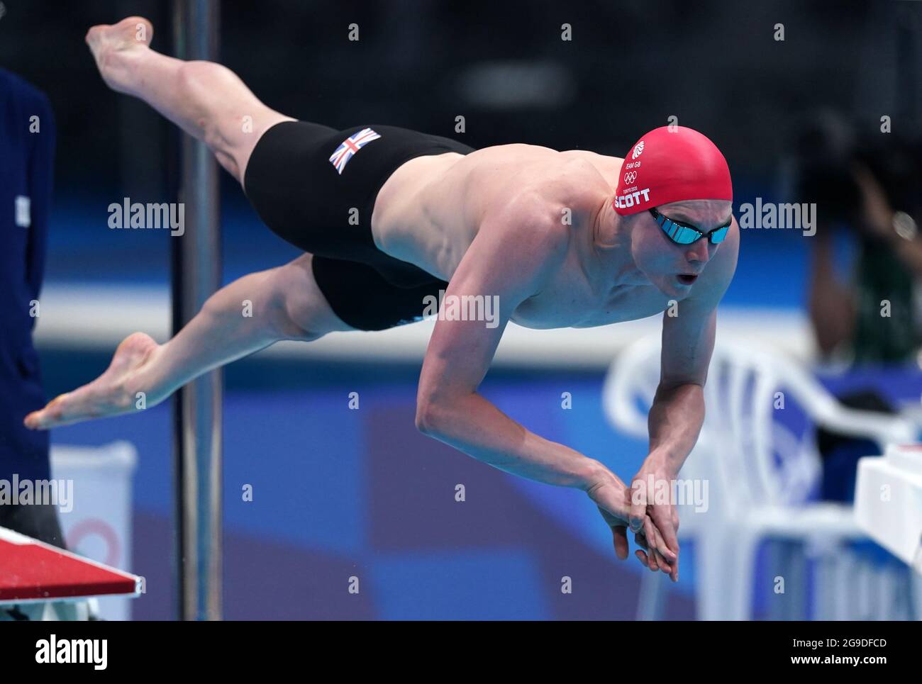 Great Britain's Duncan Scott in action during the Men's 200m Freestyle ...