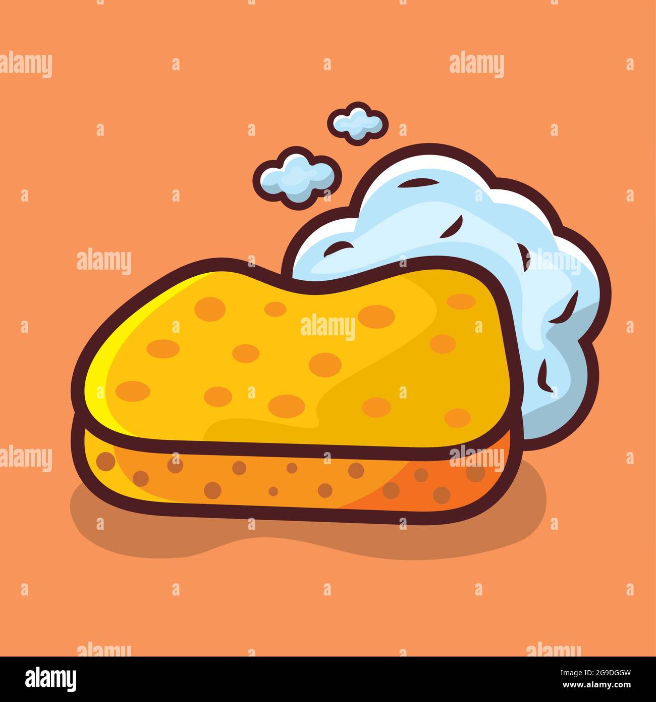 Dish scrub Stock Vector Images - Alamy