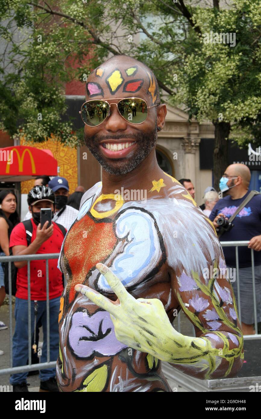 July 25, 2021, New York, New York, USA: New York 8th annual Body ...