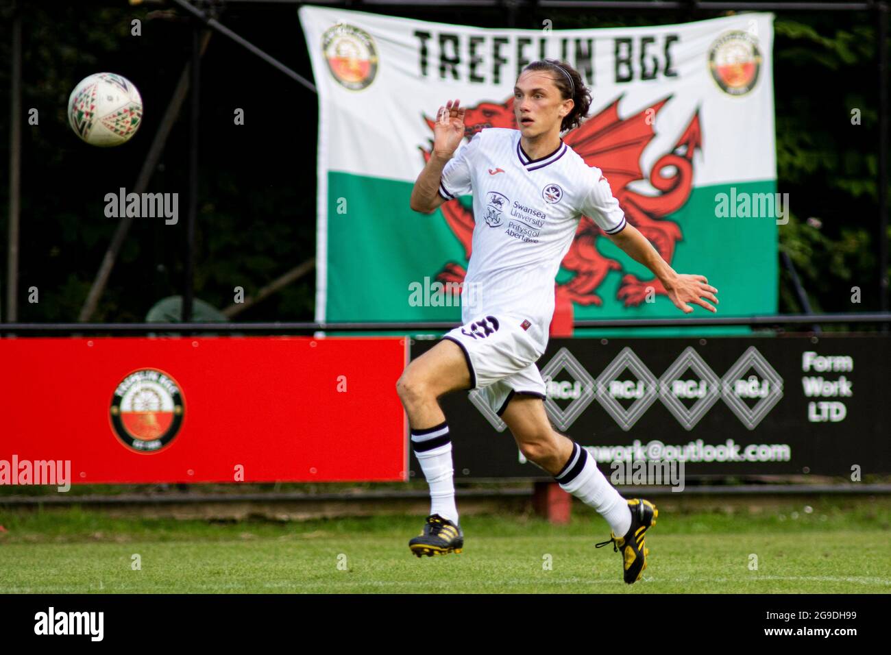 Trefelin v Swansea City u23 friendly at Ynys Park on the 20th July 2021 ...