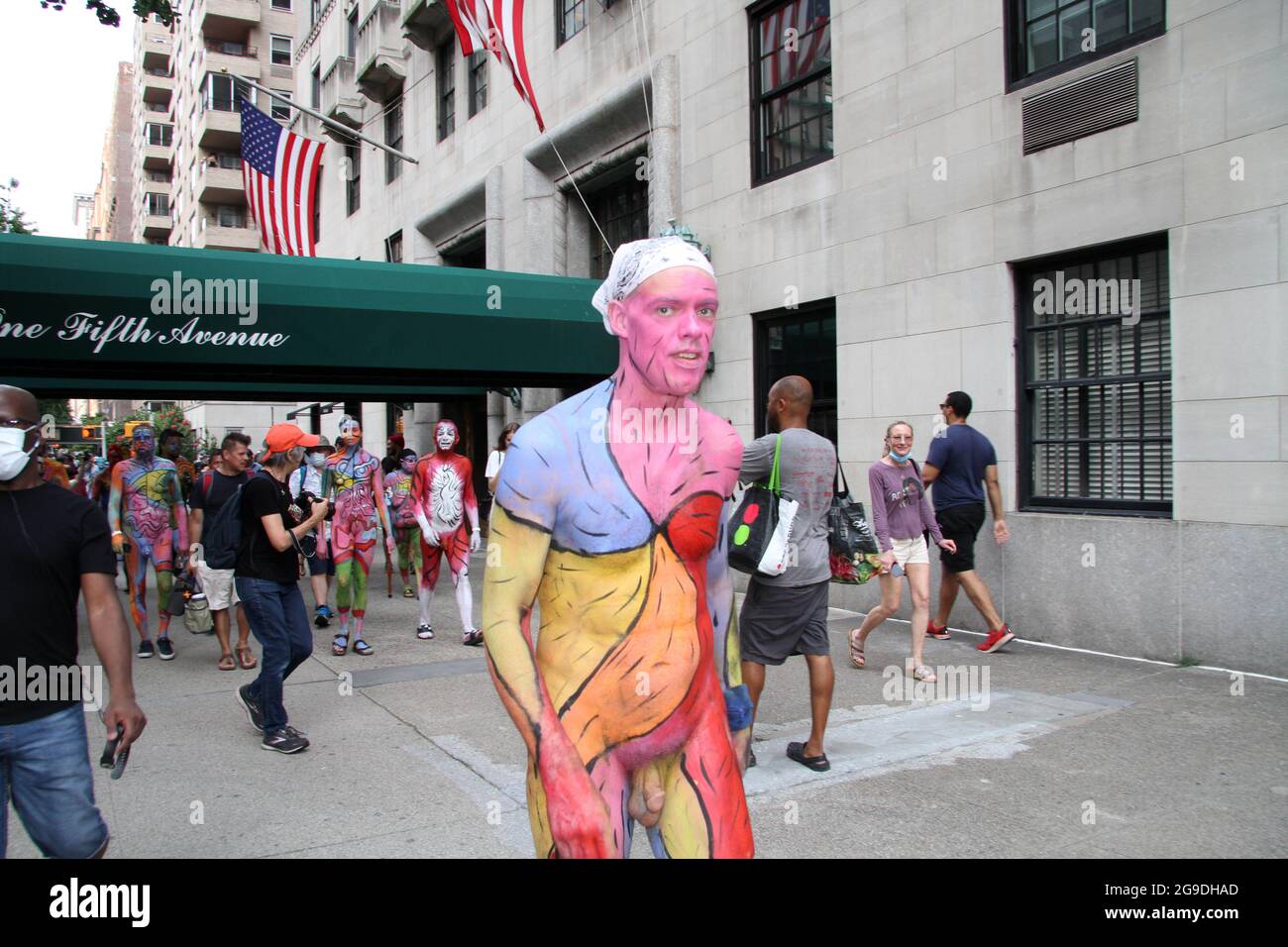 New york body paint 2021 hi-res stock photography and images - Alamy