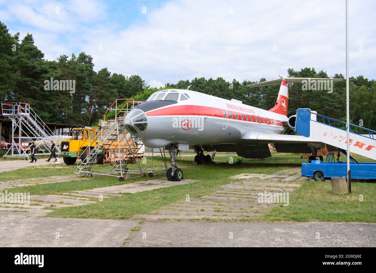 21 July 2021, Brandenburg, Schorfheide/Ot Finowfurt: A twin-engine ...