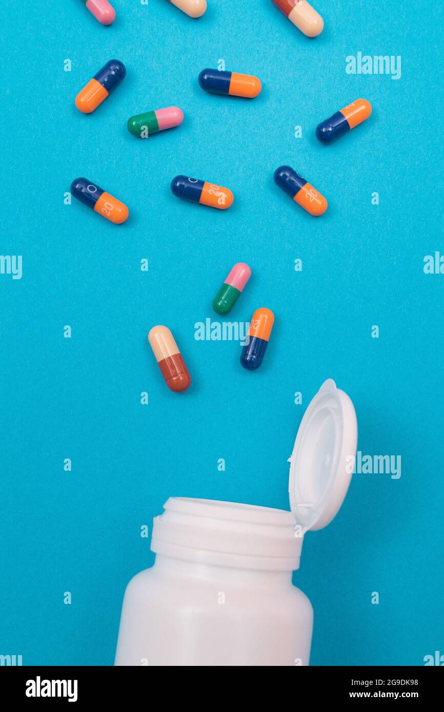Global Pharmaceutical Industry and Medicinal Products - Colored Pills ...