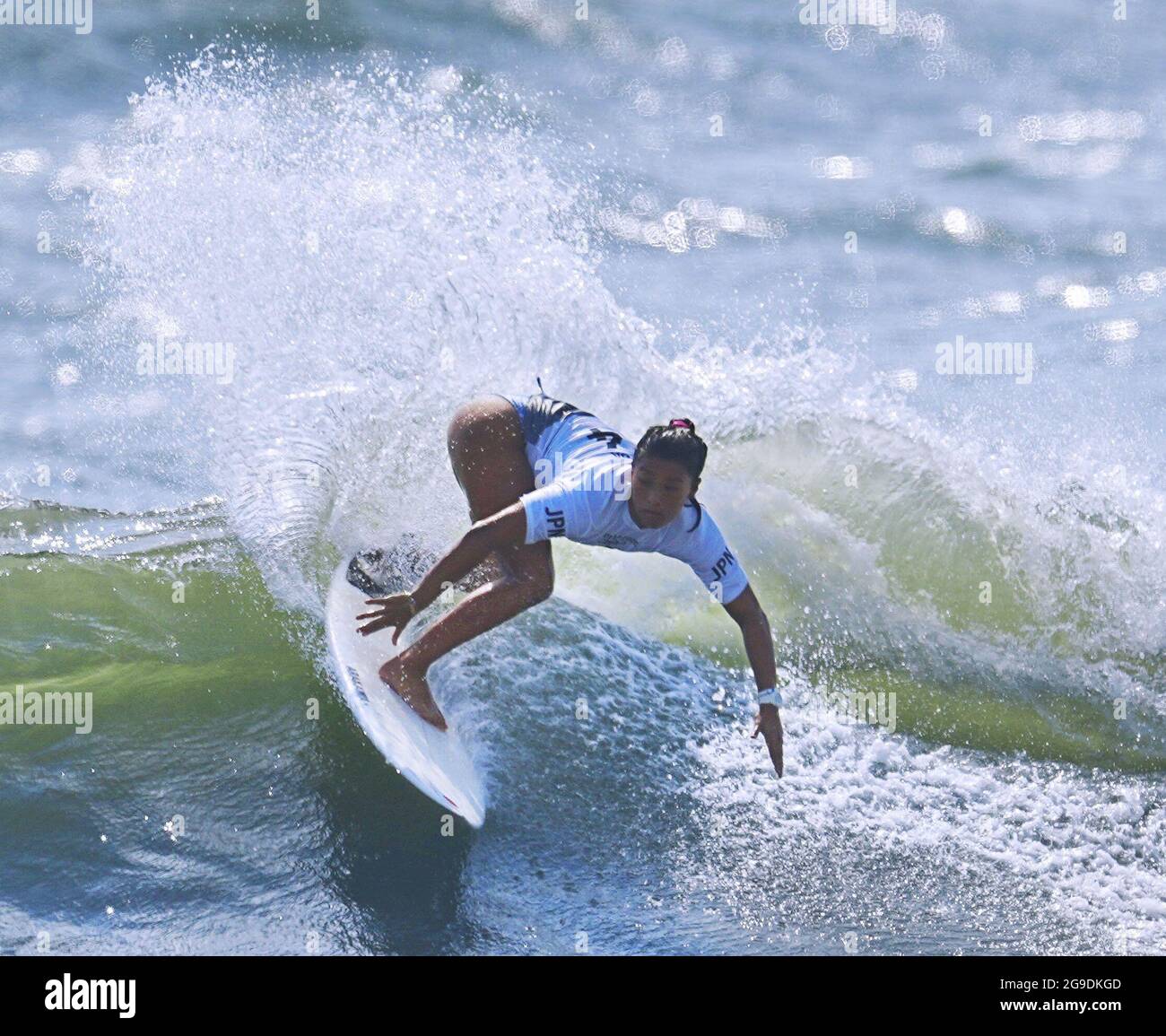 Tokyo, Japan. 26th July 2021. Mahina Maeda competes in the third round ...
