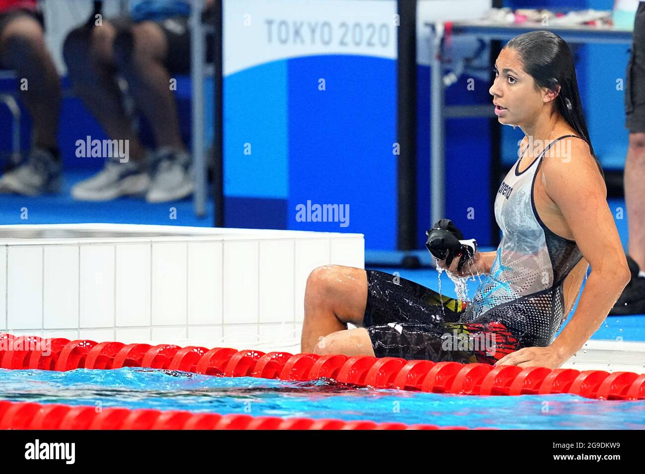 Tokio, Japan. 26th July, 2021. Swimming: Olympics, women, 100 m breaststroke, semifinals at ...