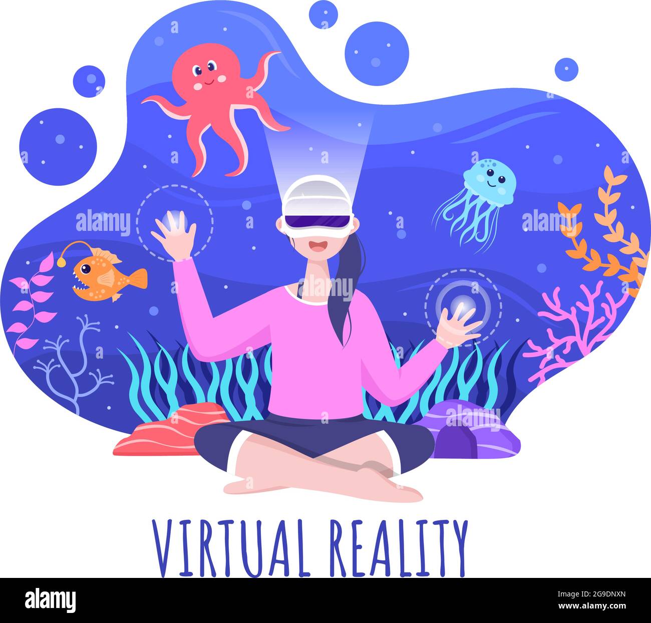 VR Glasses With Game Equipment Simulations Of Travels Through The ...