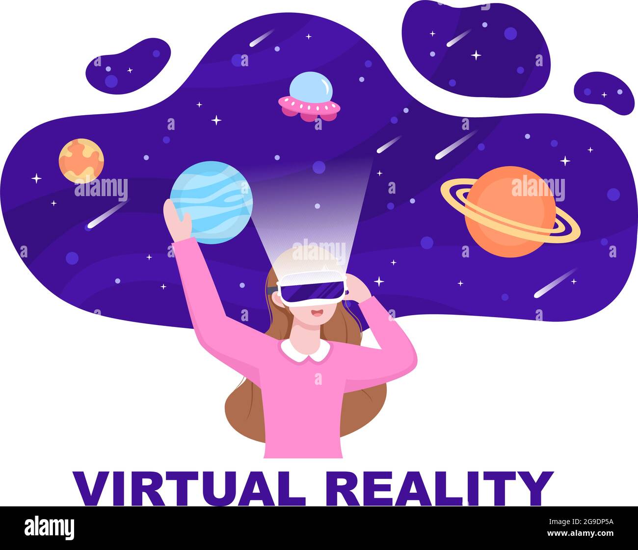 VR Glasses With Game Equipment Simulations Of Travels Through The ...