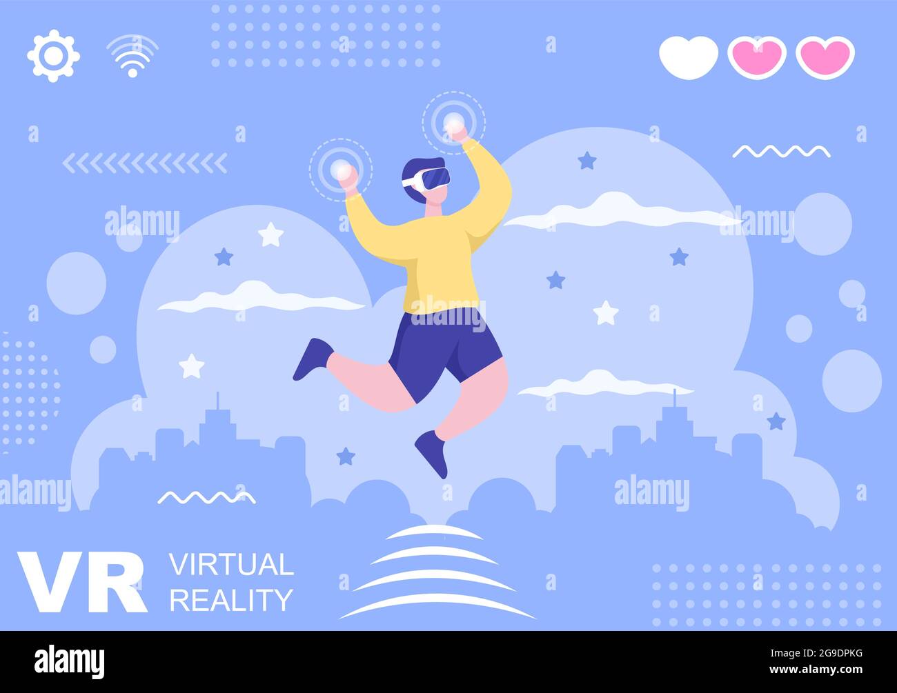 VR Glasses With Game Equipment Simulations Of Travels Through The ...