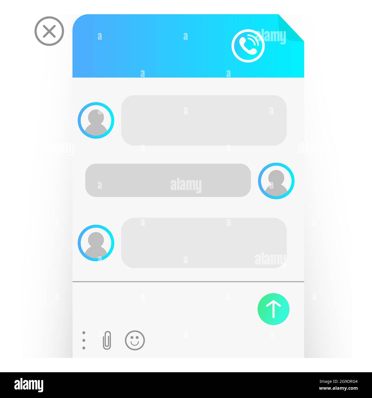 Chatbot window Stock Vector Images - Alamy