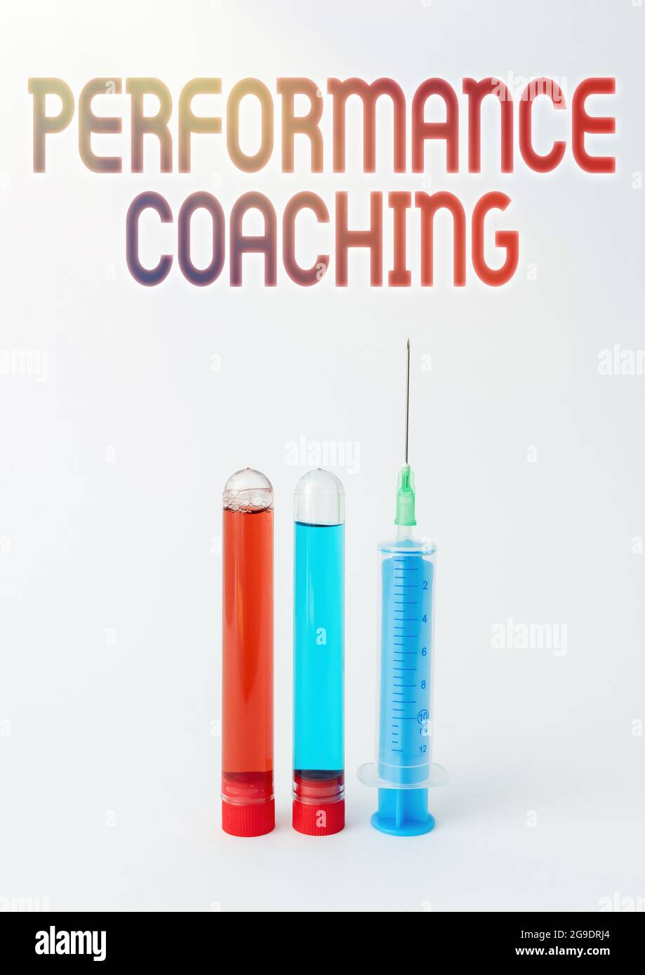 Writing displaying text Performance Coaching. Business approach the ...