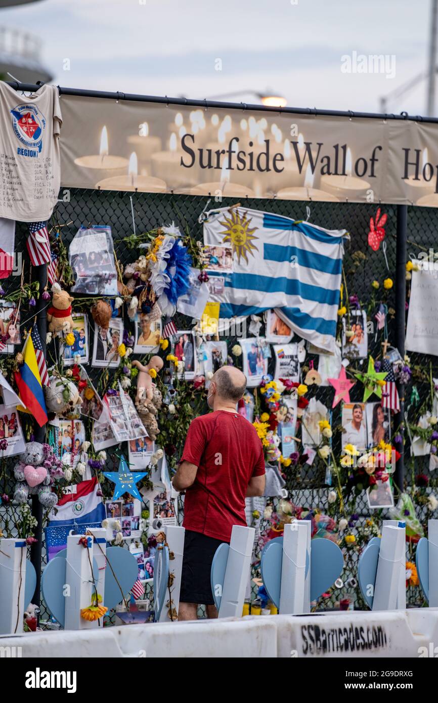 Surfside, FL, USA - July 24, 2021: Photo of the Surfside Champlain ...