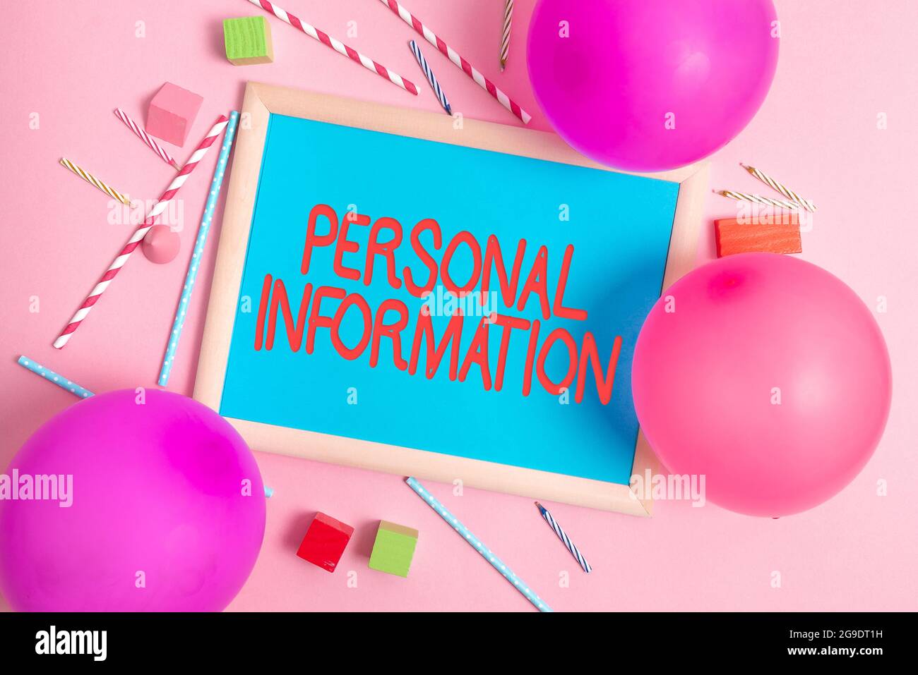 Inspiration showing sign Personal Information. Word Written on recorded ...