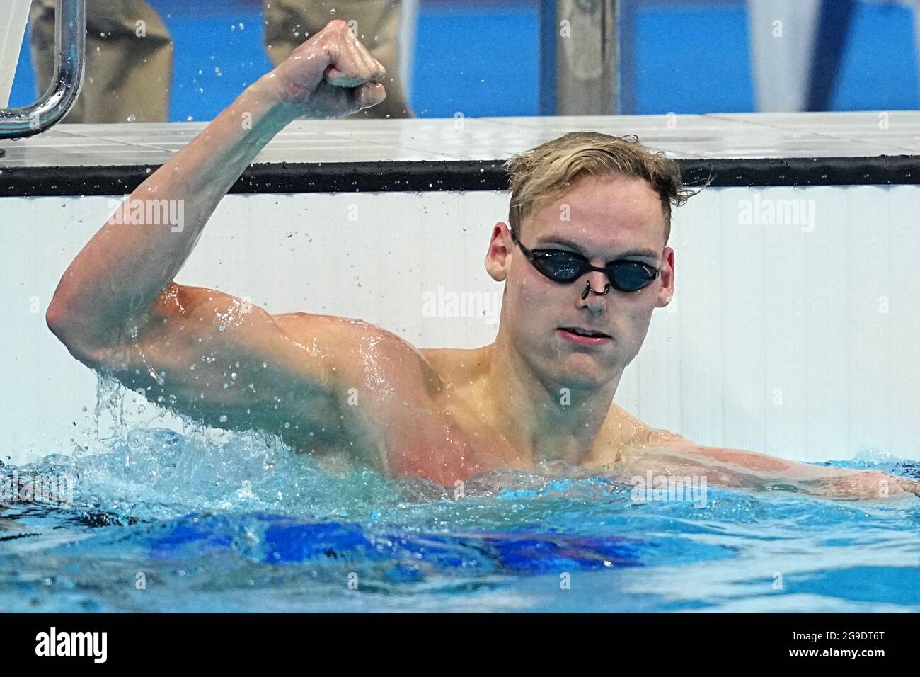 Tokio, Japan. 26th July, 2021. Swimming: Olympics, men, 100m backstroke ...