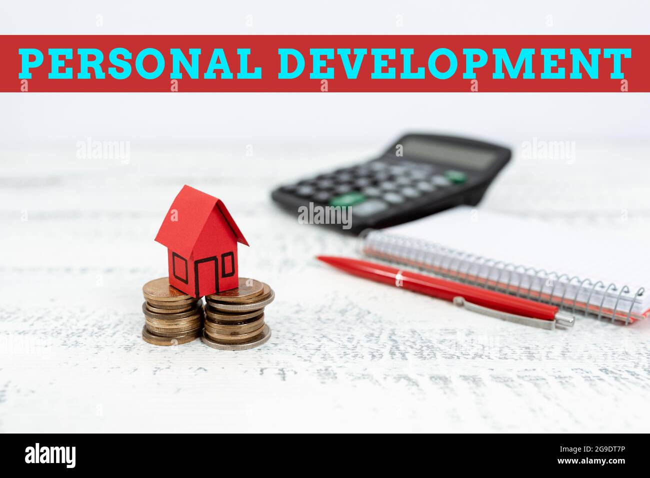 Hand writing sign Personal Development. Business showcase process of ...