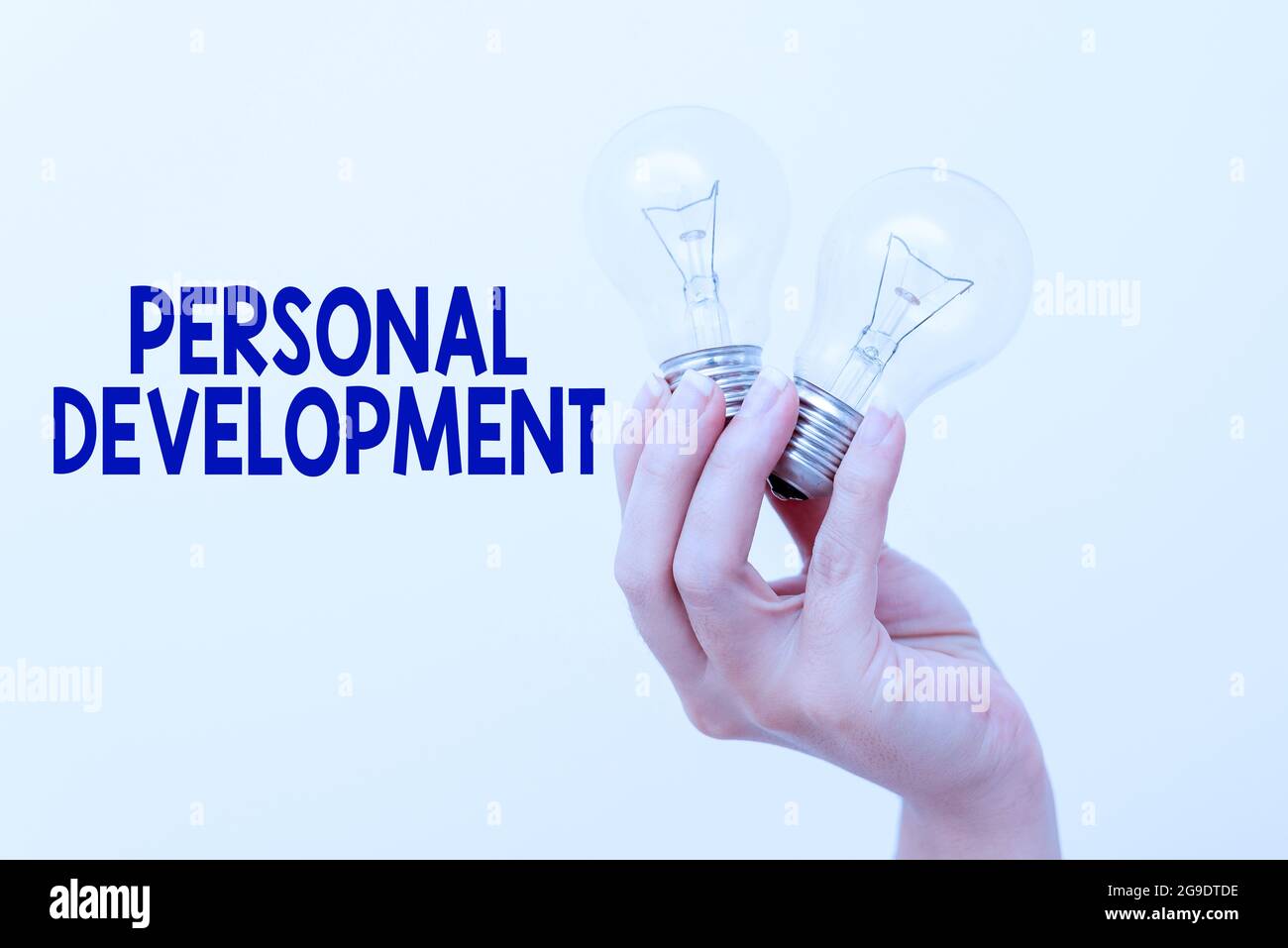 Text showing inspiration Personal Development. Internet Concept process ...