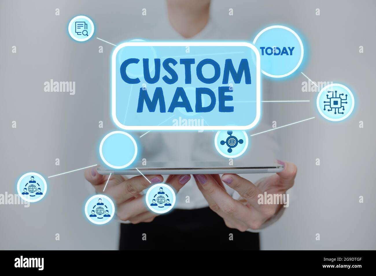 Inspiration showing sign Custom Made. Business idea personalized object ...