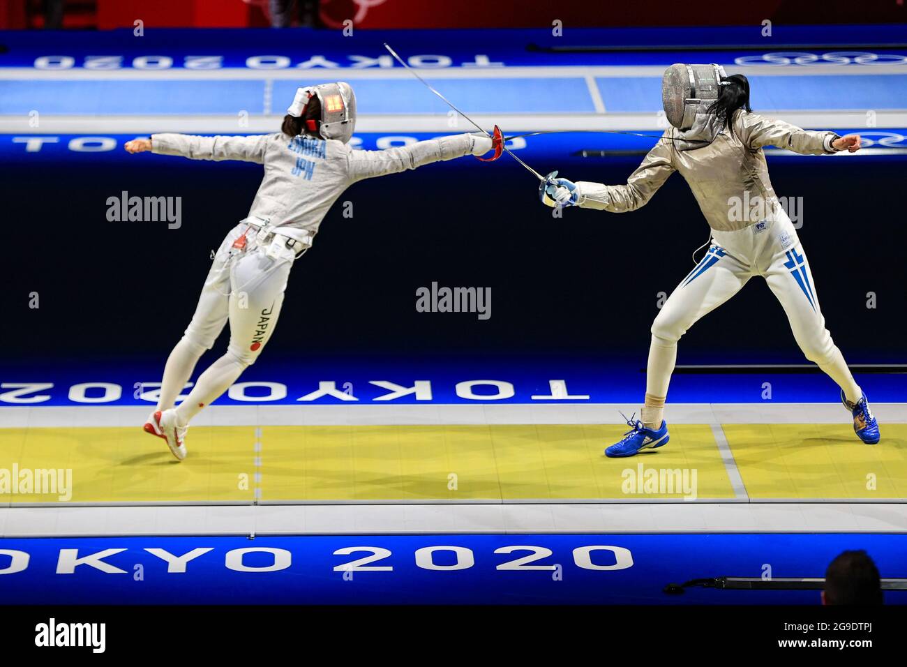 Chiba, Japan. 26th July, 2021. (L to R) Misaki Emura (JPN), GKOUNTOURA ...
