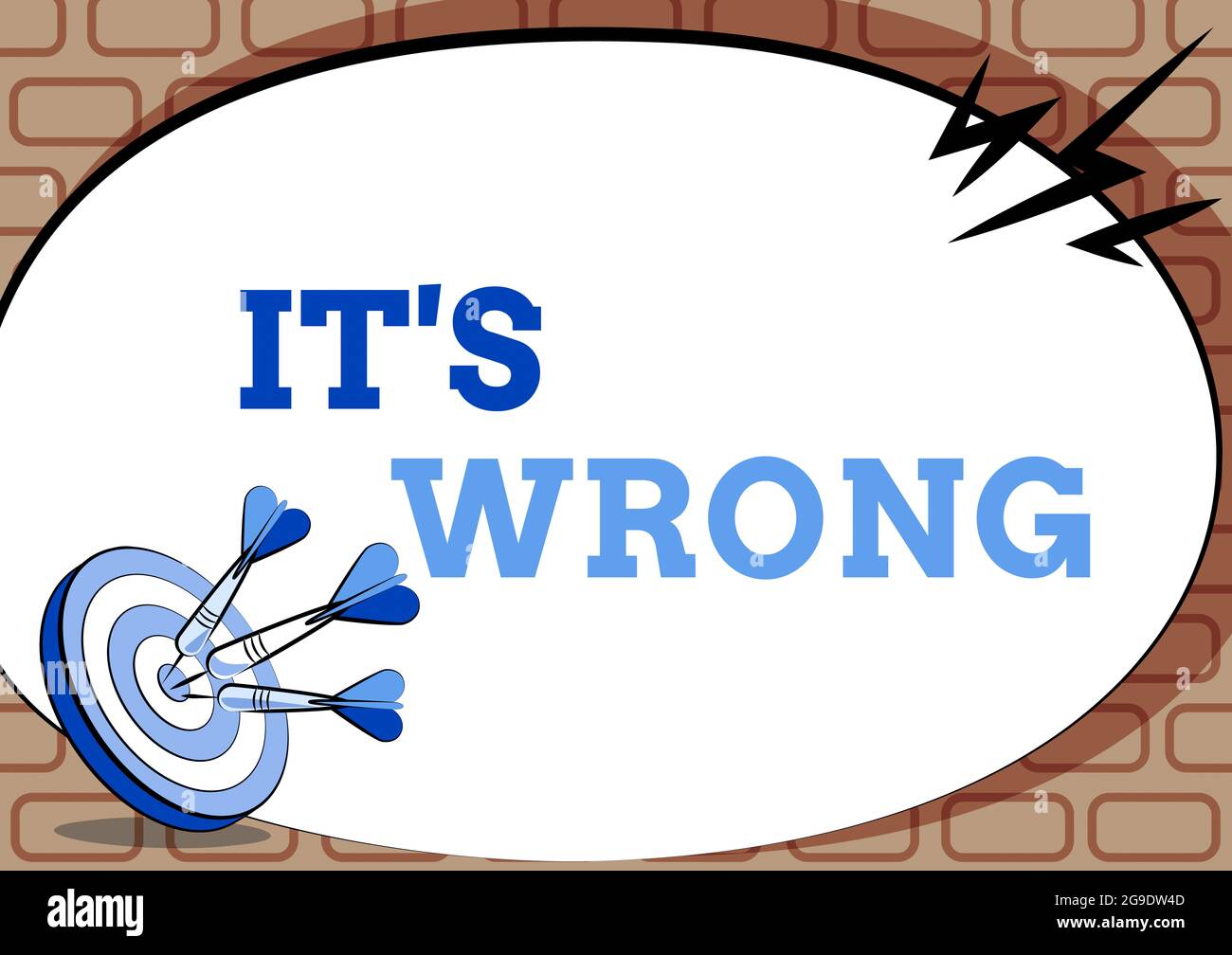 Inspiration showing sign Its Wrong. Business overview the reaction of ...