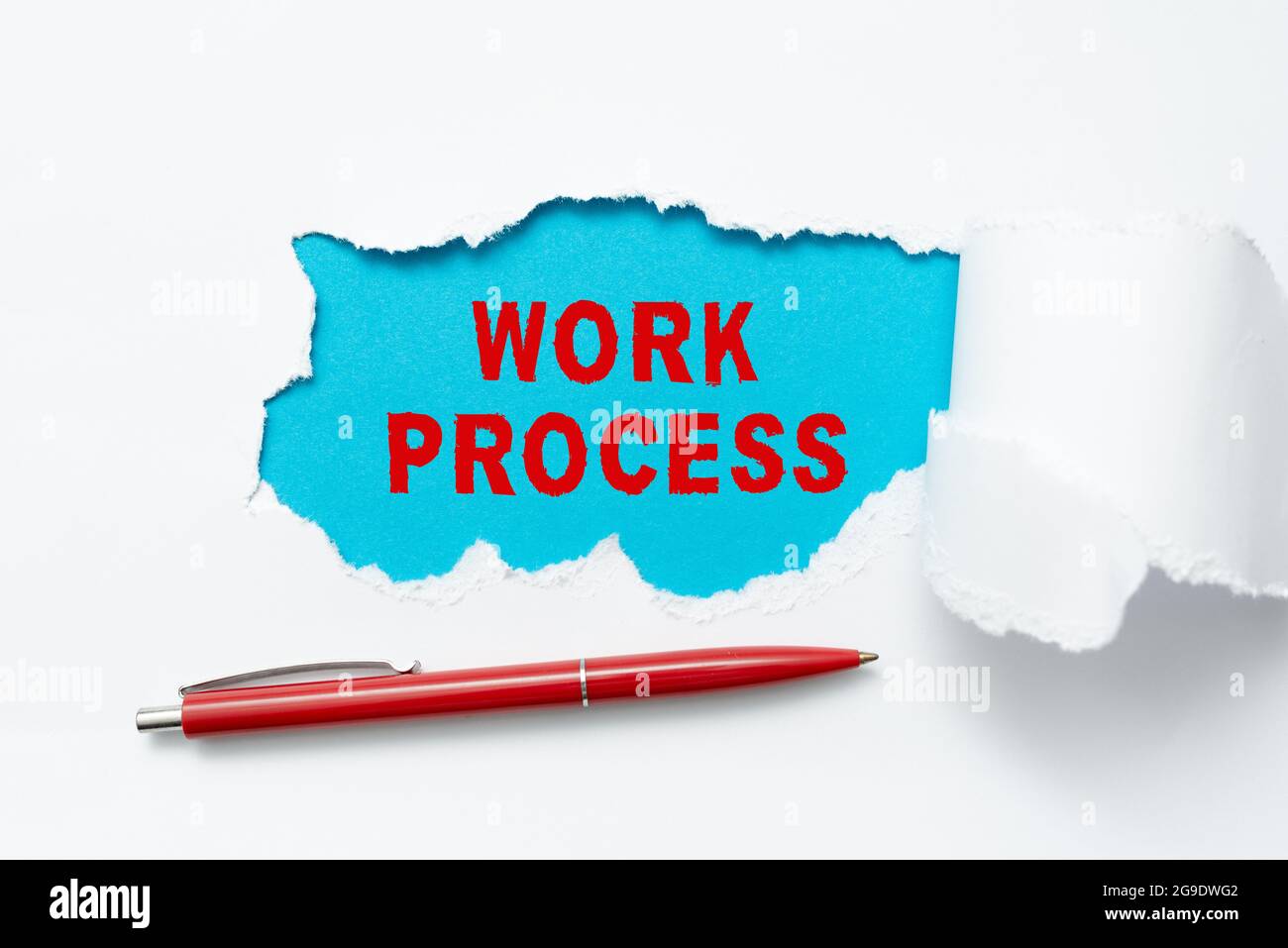 Text sign showing Work Process. Concept meaning Standard procedures how ...