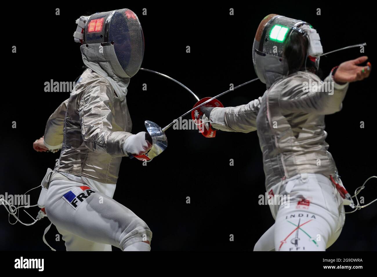 Chiba, Japan. 26th July, 2021. BRUNET Manon (FRA) Fencing : Women's ...