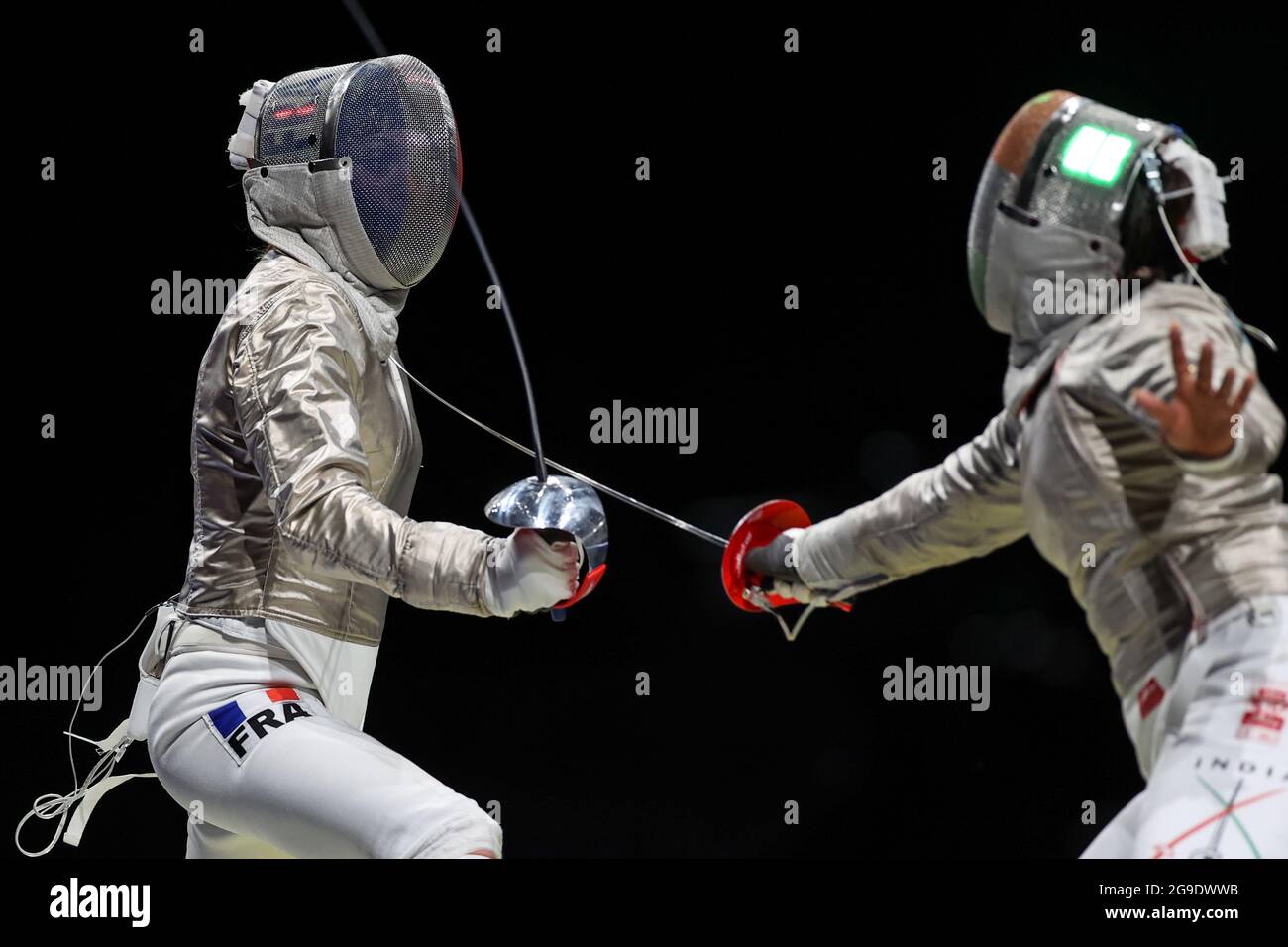 Chiba, Japan. 26th July, 2021. BRUNET Manon (FRA) Fencing : Women's ...