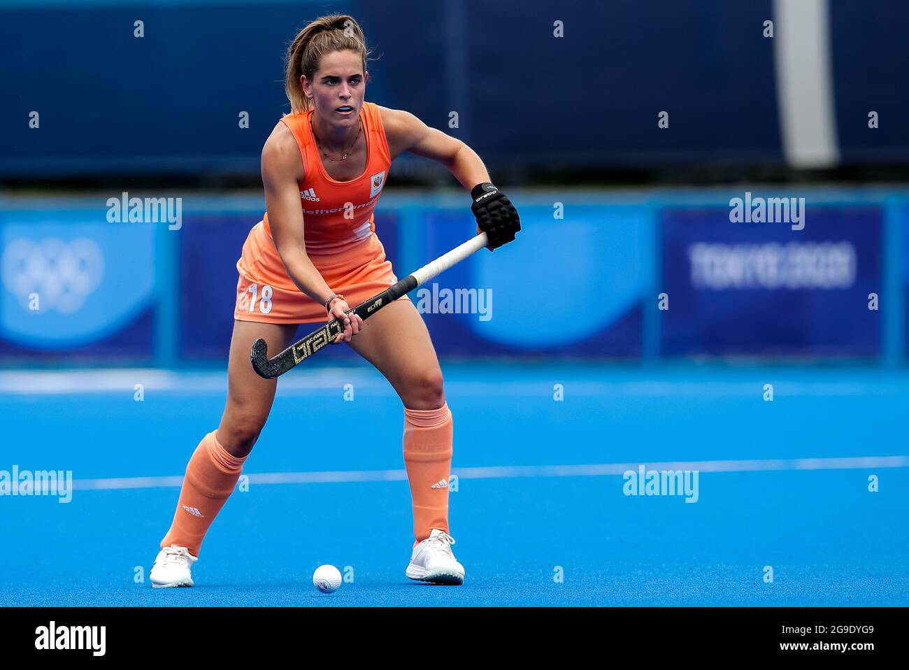 TOKYO, JAPAN - JULY 26: Pien Sanders of the Netherlands during the ...