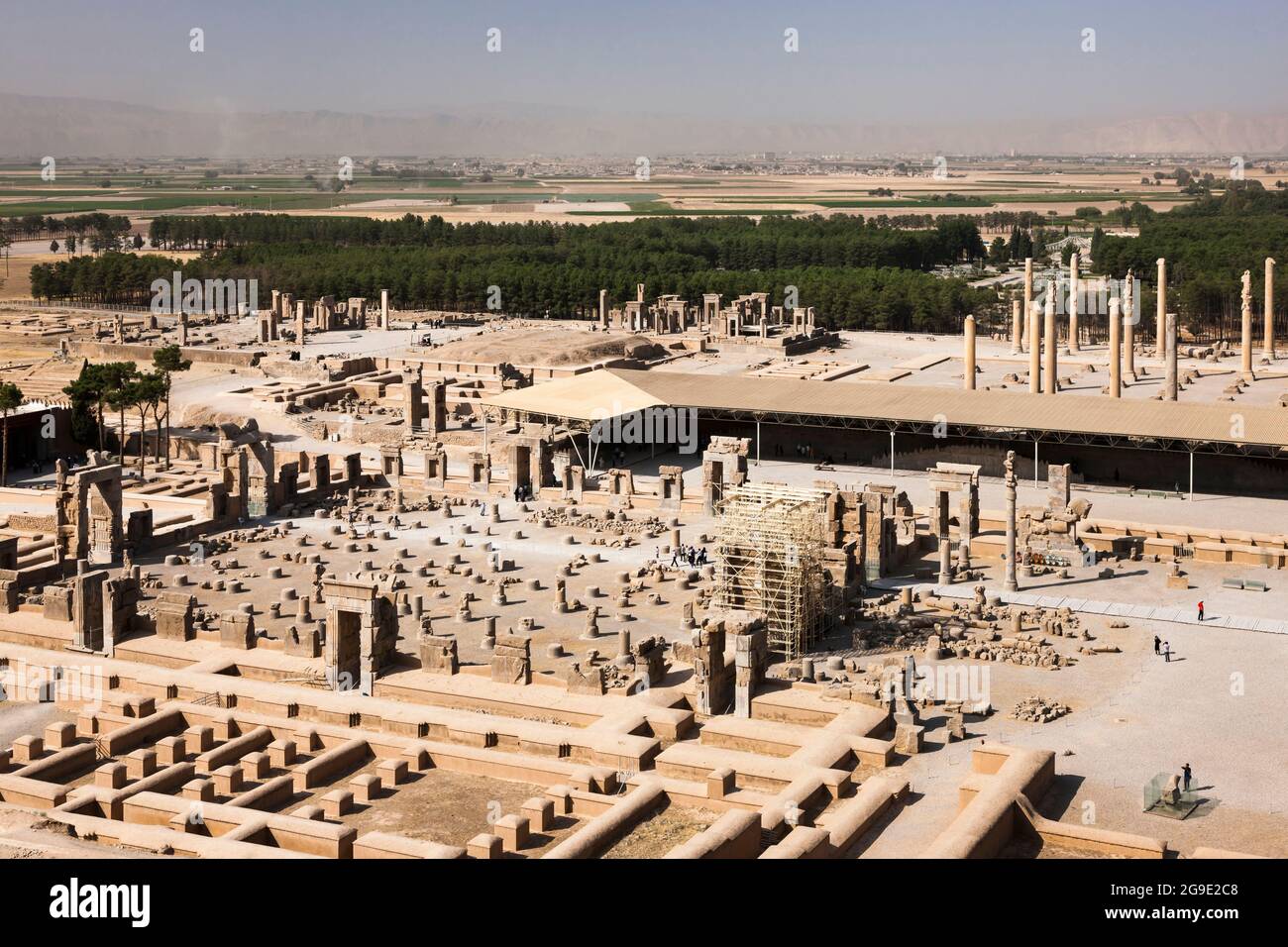Persepolis, palace of 100 columns, ancient ceremonial capital of ...