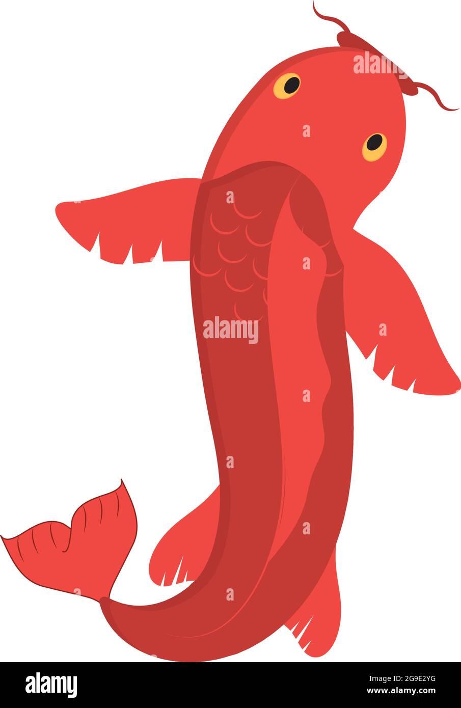 red koi fish Stock Vector Image & Art - Alamy
