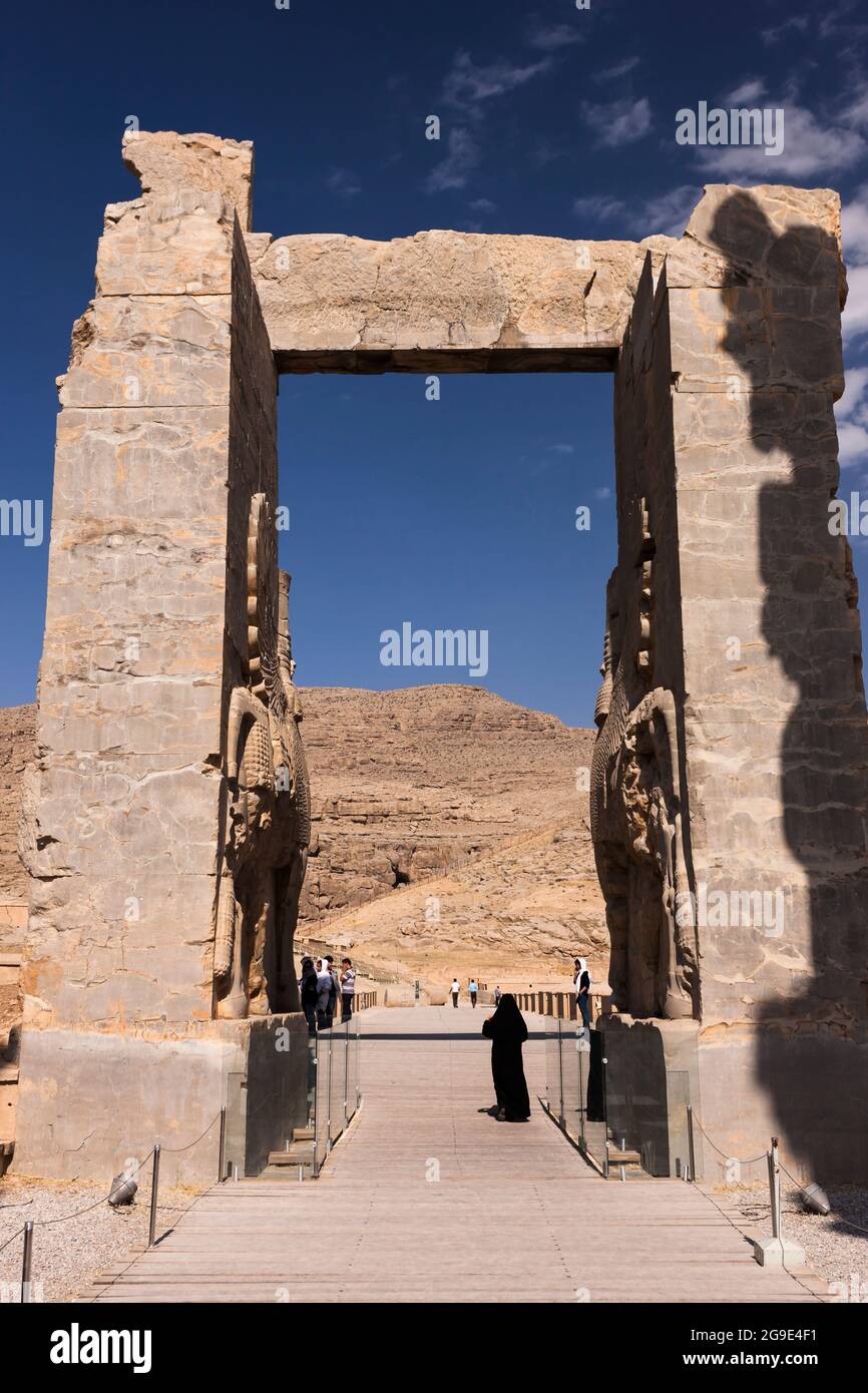 Persepolis, gate of all nations, gate of Xerxes, capital of Achaemenid ...