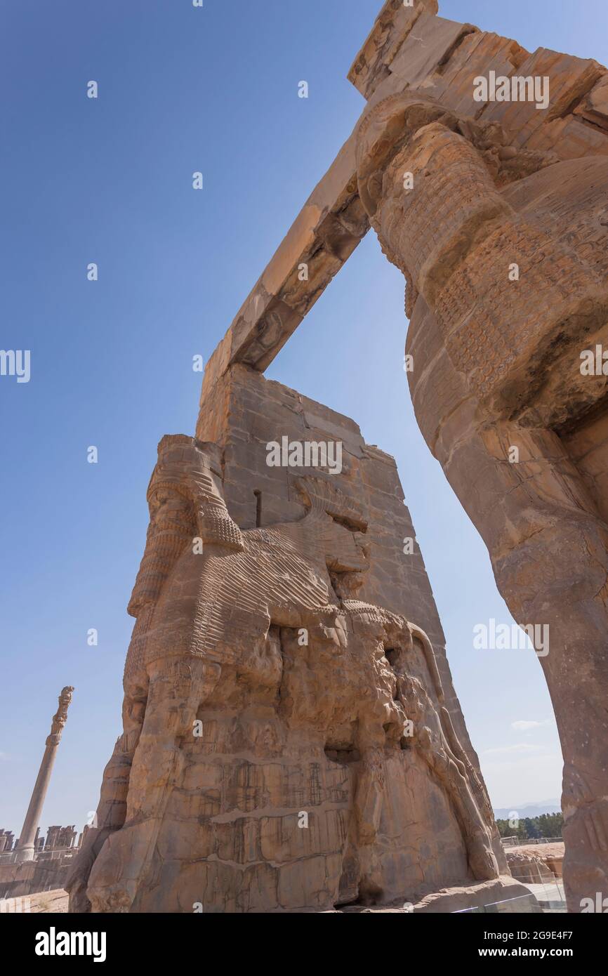 Persepolis, gate of all nations, gate of Xerxes, capital of Achaemenid ...