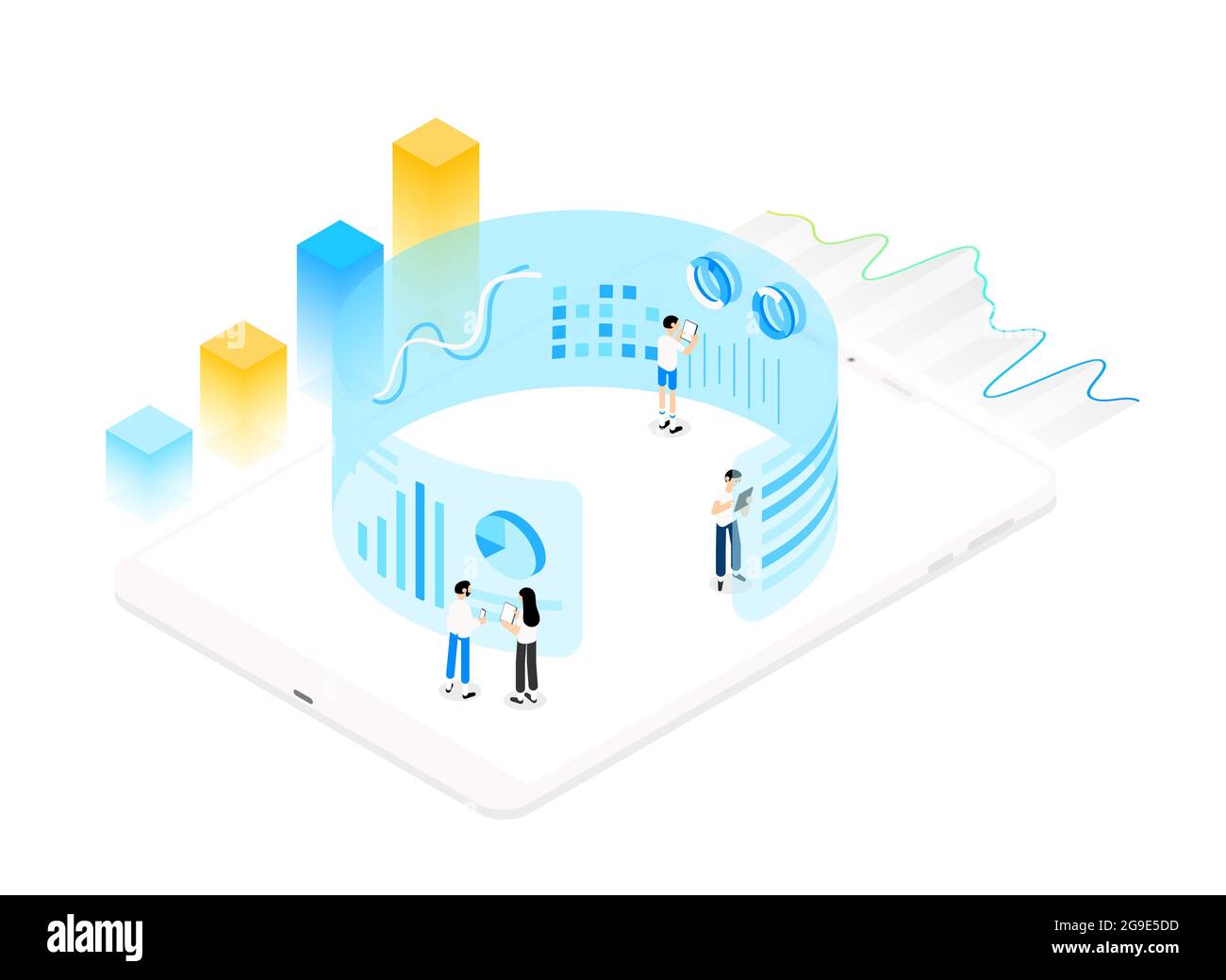 blockchain technology with graph, chart, tablet Stock Photo - Alamy