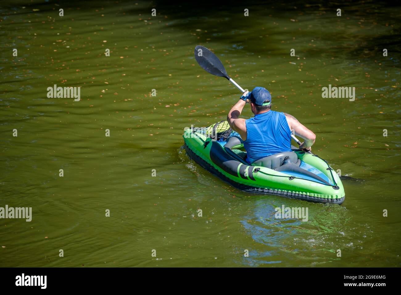 Athletic fit muscular man prefer outdoor activities for healthy ...