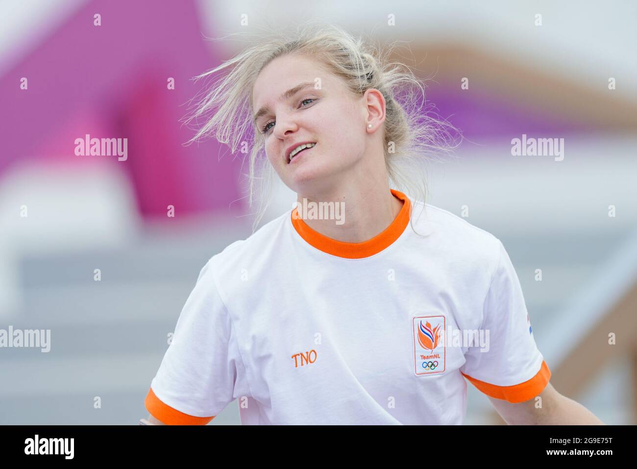 TOKYO, JAPAN - JULY 26: Roos Zwetsloot of the Netherlands competing on ...