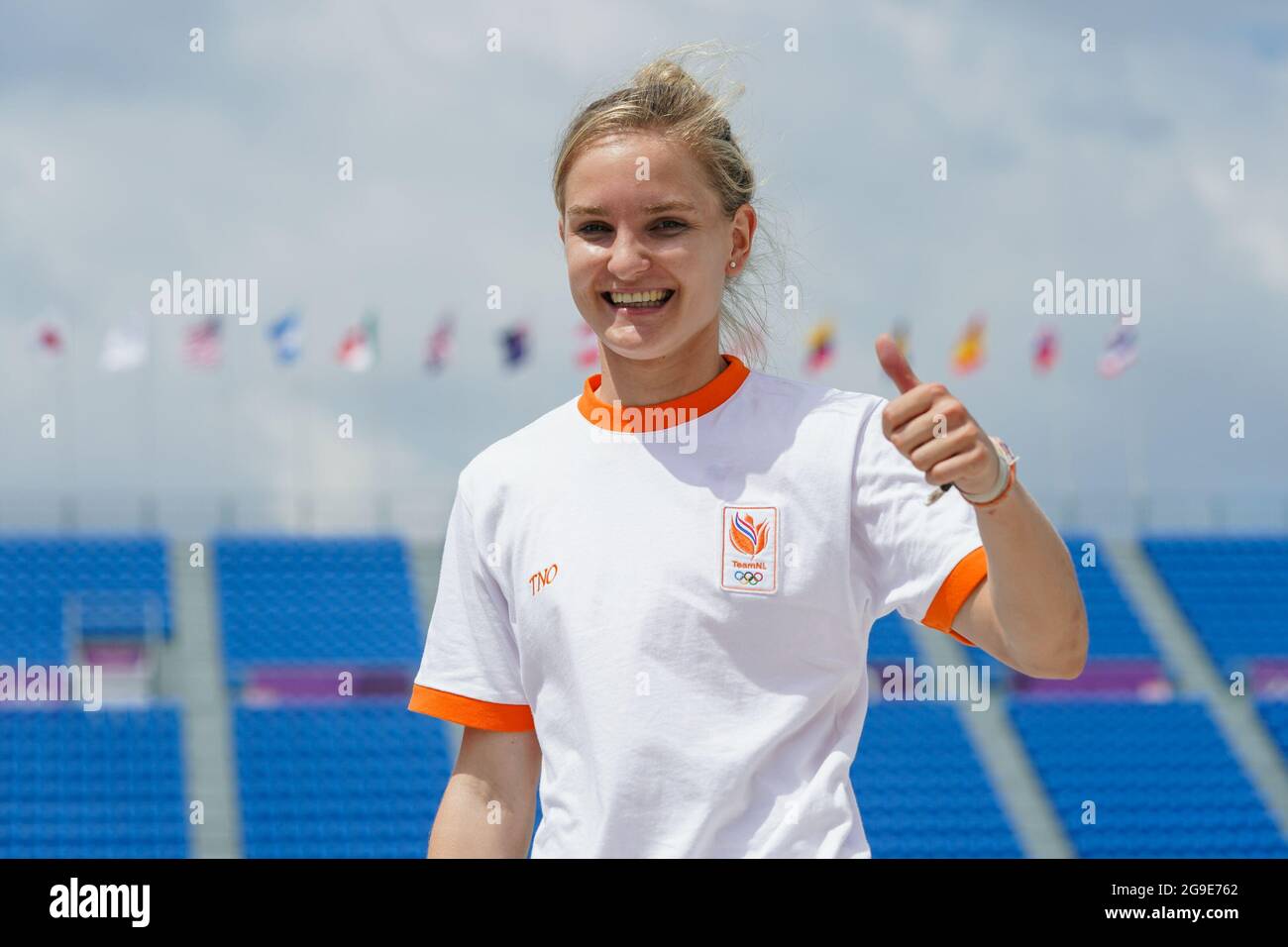TOKYO, JAPAN - JULY 26: Roos Zwetsloot of the Netherlands competing on ...